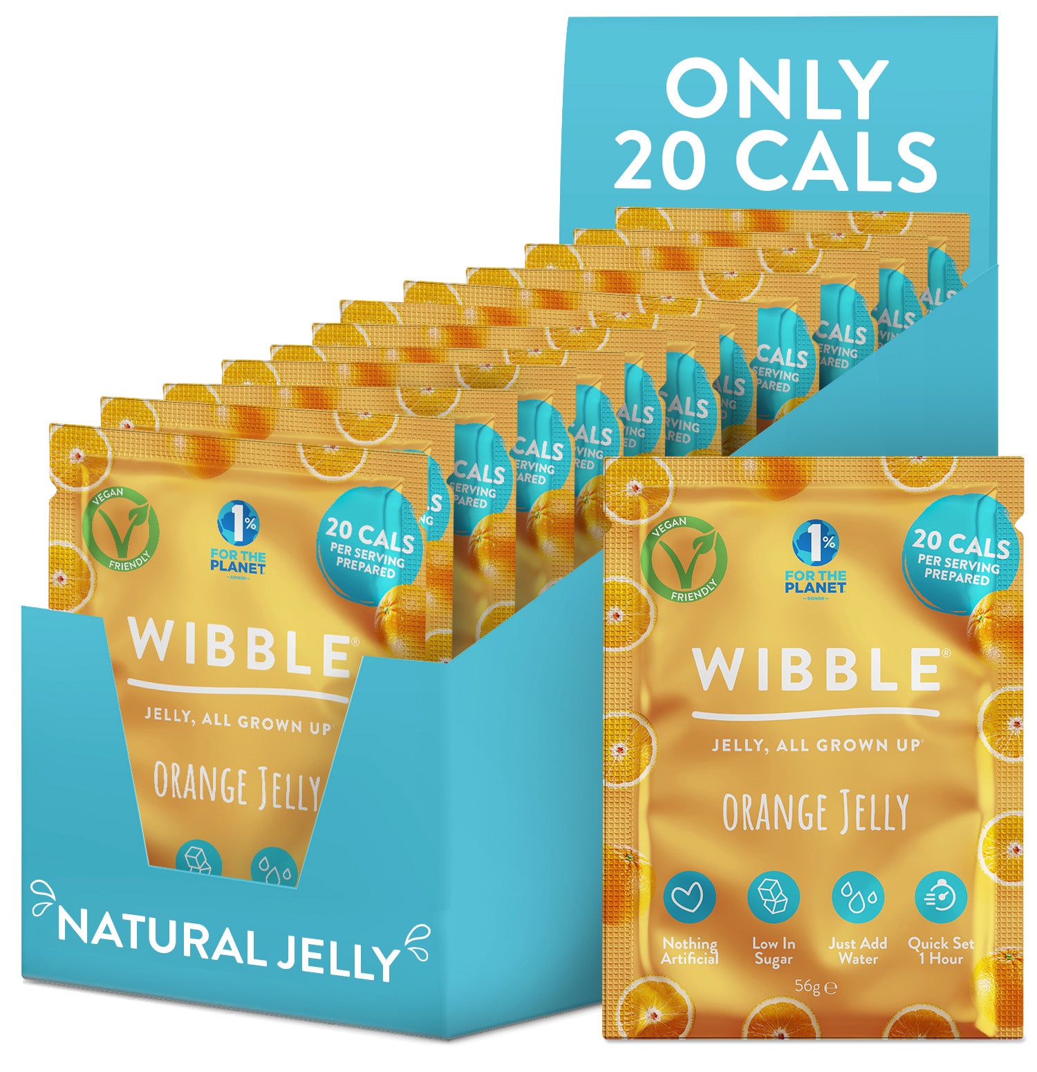 Jelly Crystals - Orange (12 x 57g) – Wibble